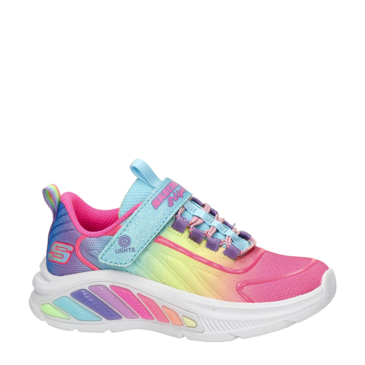 Skechers Rainbow Cruisers sneakers roze/blauw | wehkamp