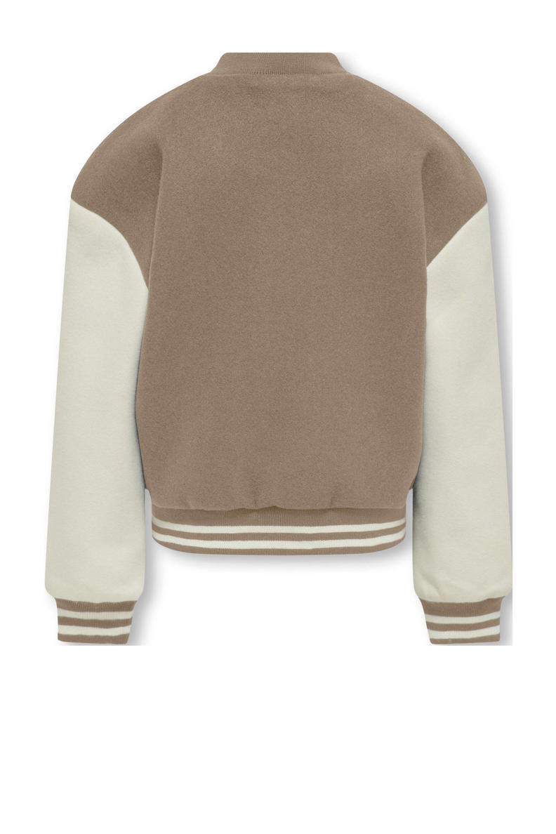 KIDS ONLY GIRL bomberjack zomer KOGSILJA taupe/beige | wehkamp