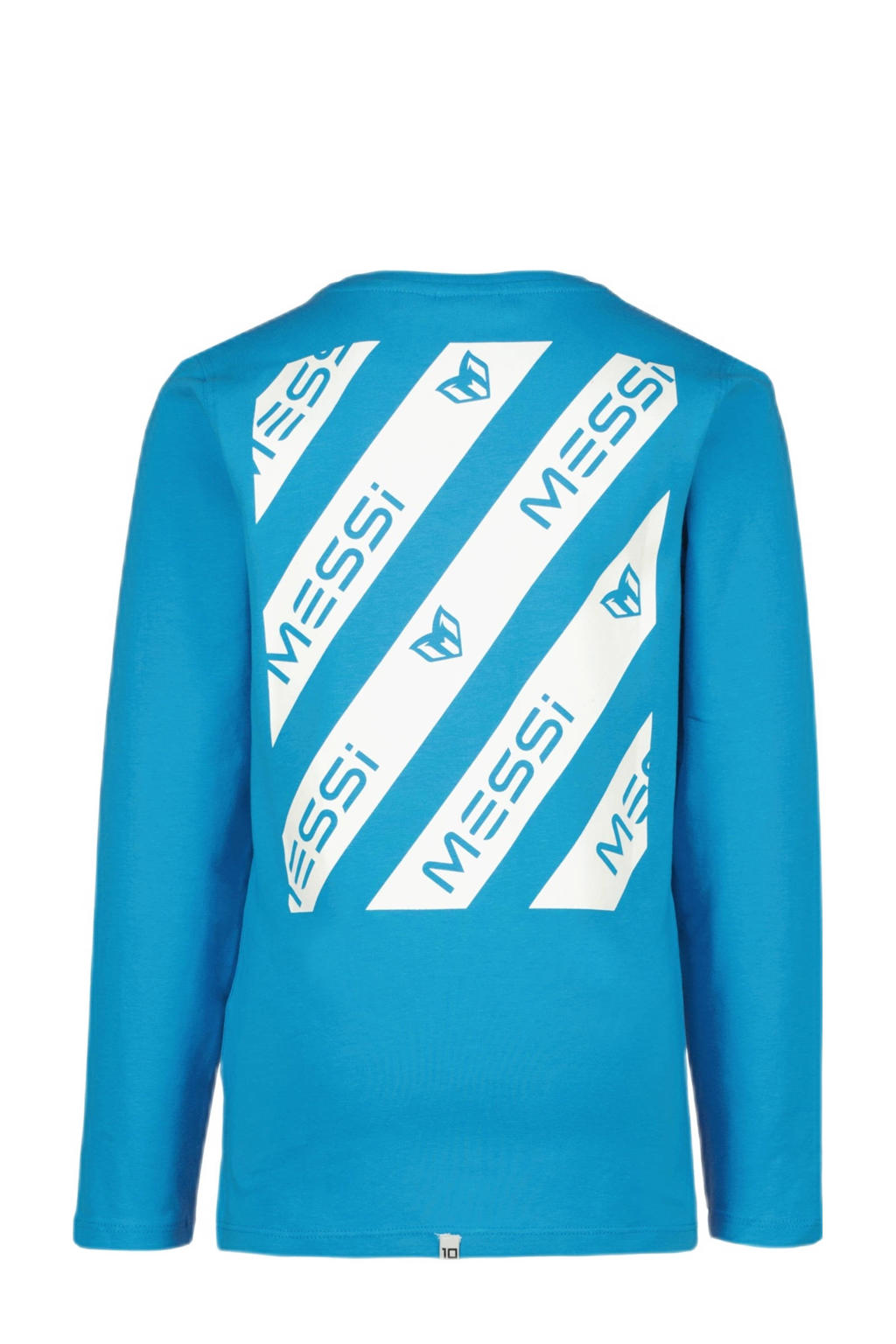 Vingino x Messi longsleeve Juan met backprint blauw | wehkamp