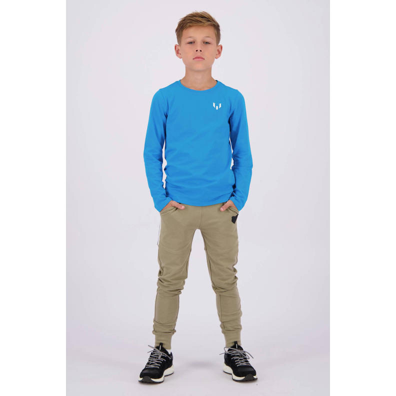 Vingino x Messi longsleeve Juan met backprint blauw | wehkamp