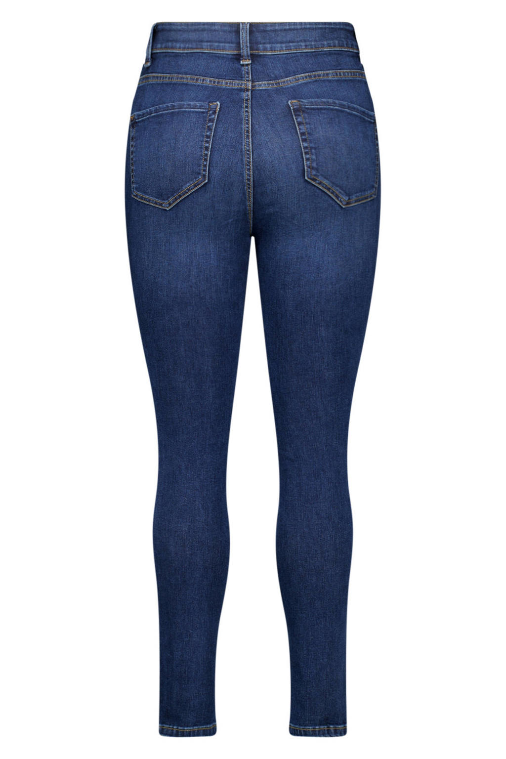 MS Mode high waist skinny jeans dark blue denim | wehkamp