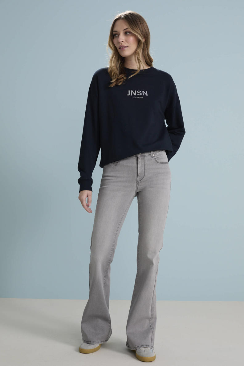 ONLY flared jeans ONLLUSH grey denim | wehkamp