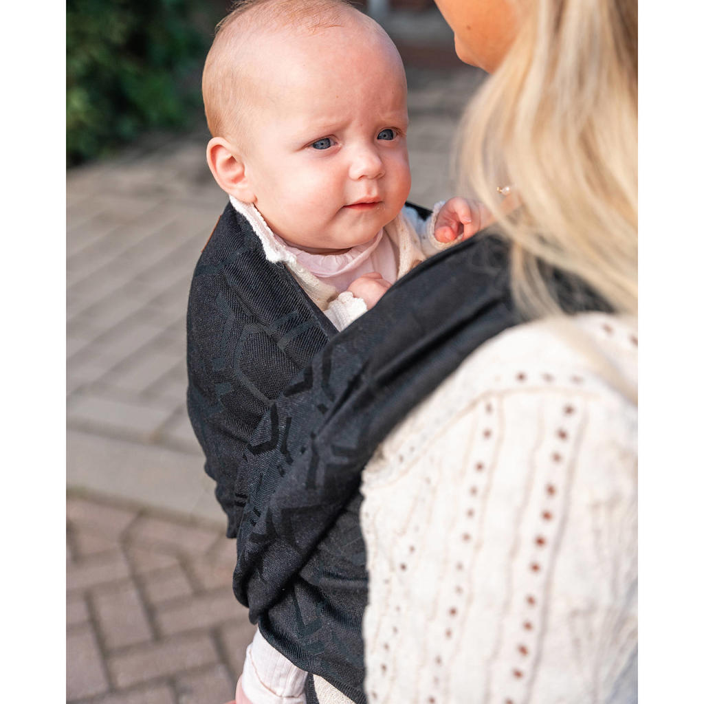 ByKay Draagdoek Woven Wrap Jacquard Black 6 | wehkamp