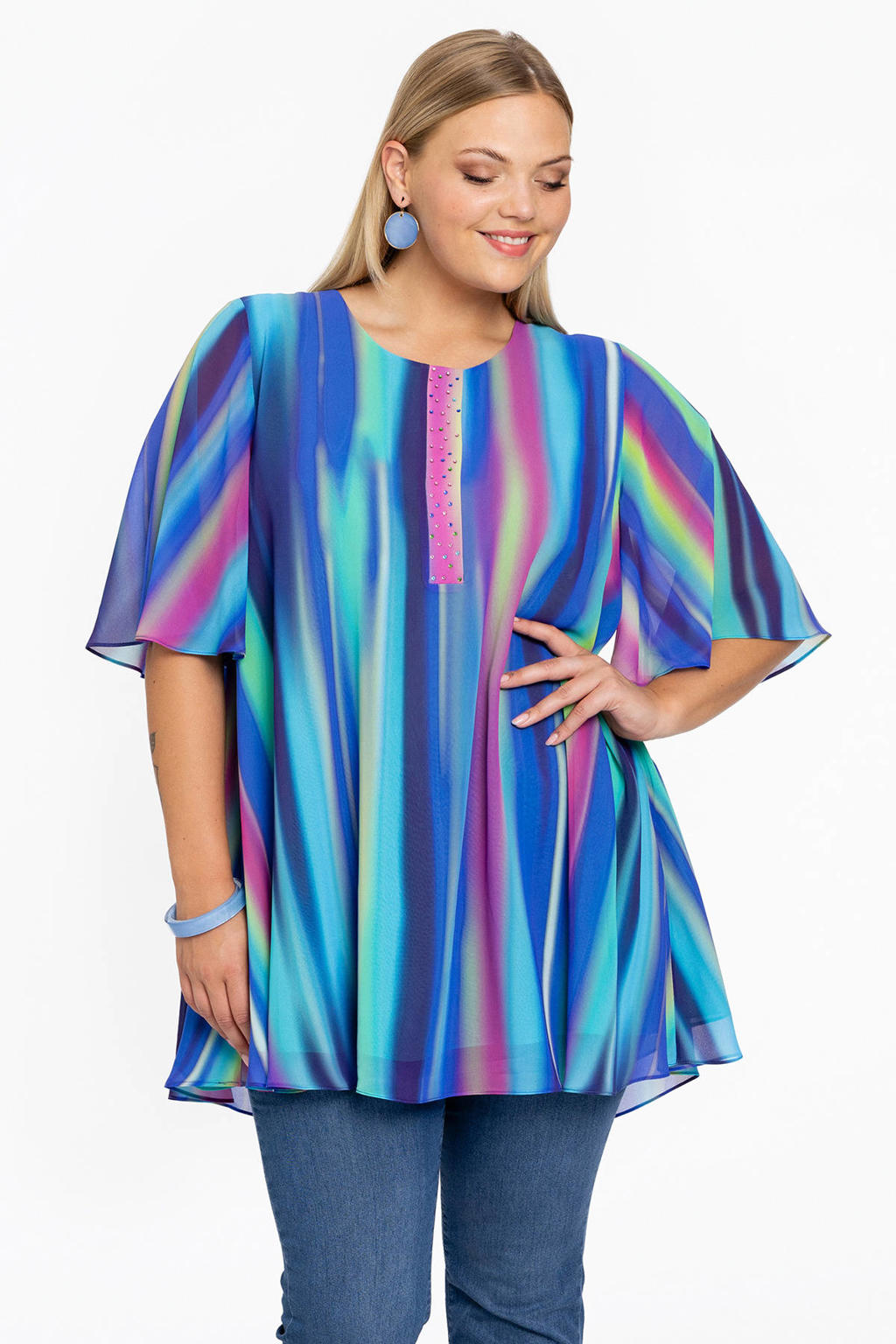 Yoek tuniek DOLCE met all over print multi | wehkamp