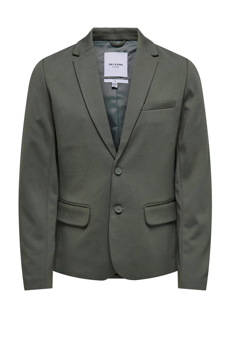 ONLY & SONS slim fit colbert castor gray | wehkamp
