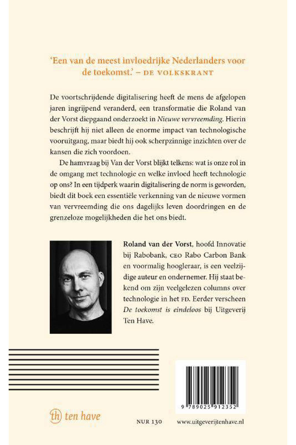 Roland van der Vorst Nieuwe vervreemding | wehkamp