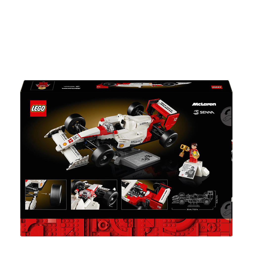 LEGO Icons McLaren MP4/4 en Ayrton Senna Model Auto Bouwpakket voor ...