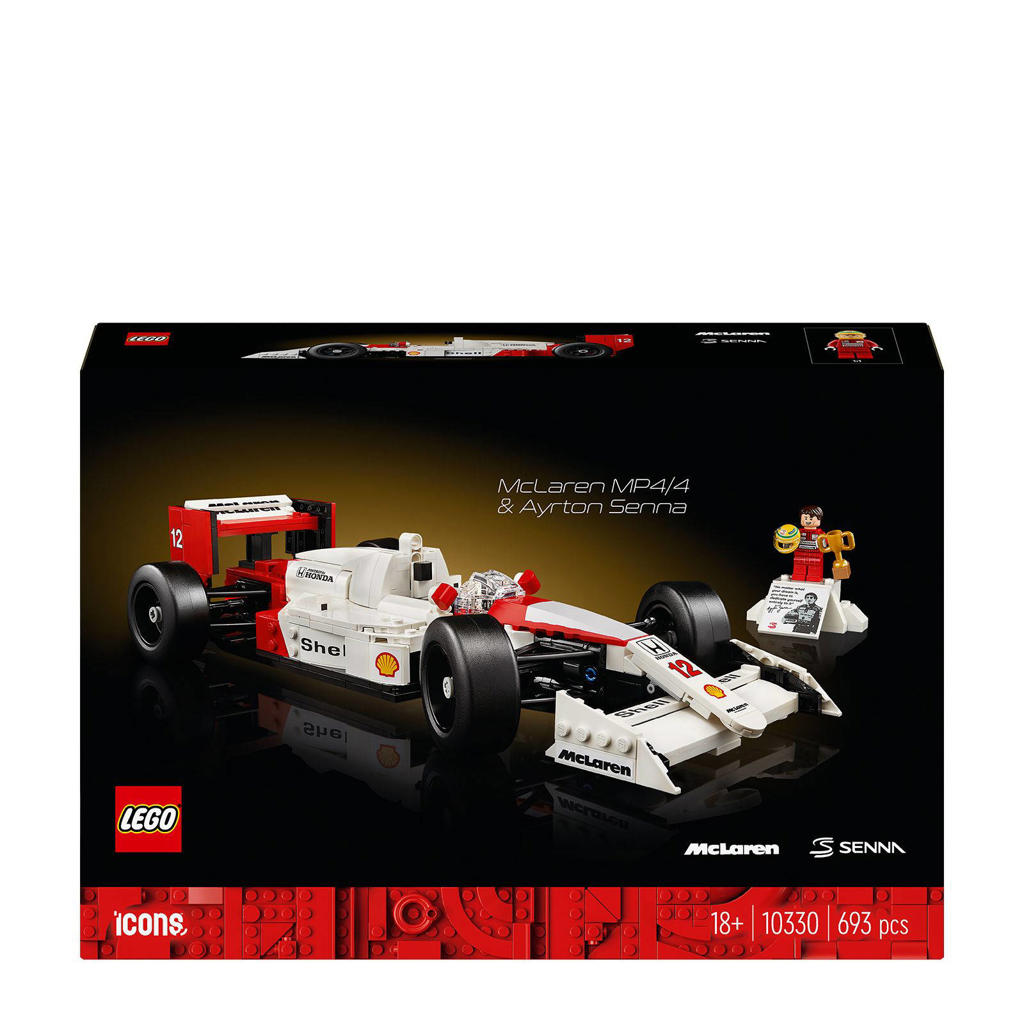 LEGO Icons McLaren MP4/4 en Ayrton Senna Model Auto Bouwpakket voor ...