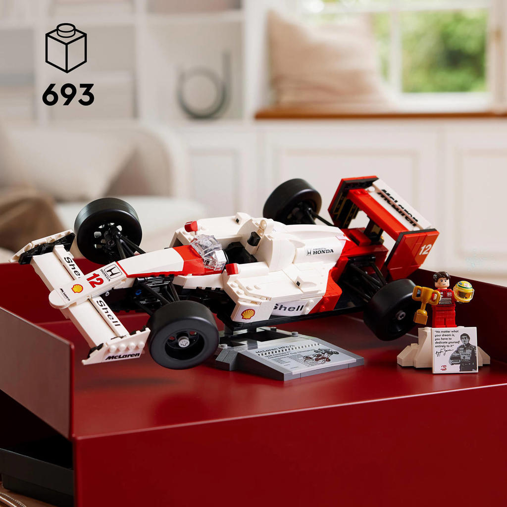 LEGO Icons McLaren MP4/4 en Ayrton Senna Model Auto Bouwpakket voor ...