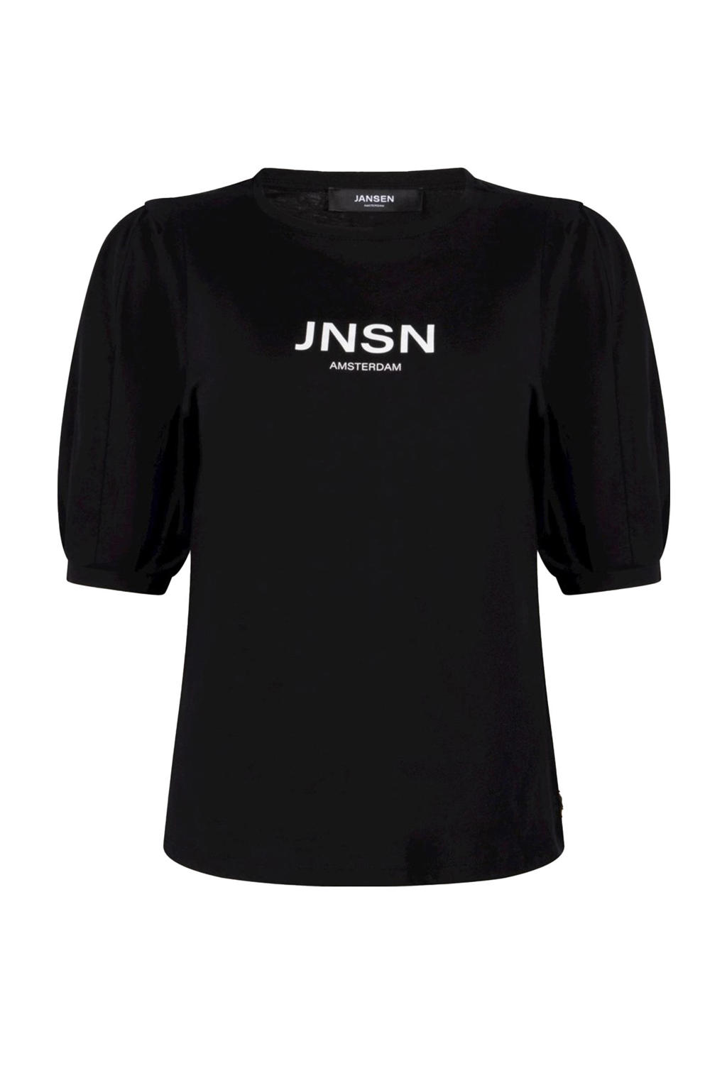 JANSEN Amsterdam T-shirt met printopdruk zwart/ wit | wehkamp