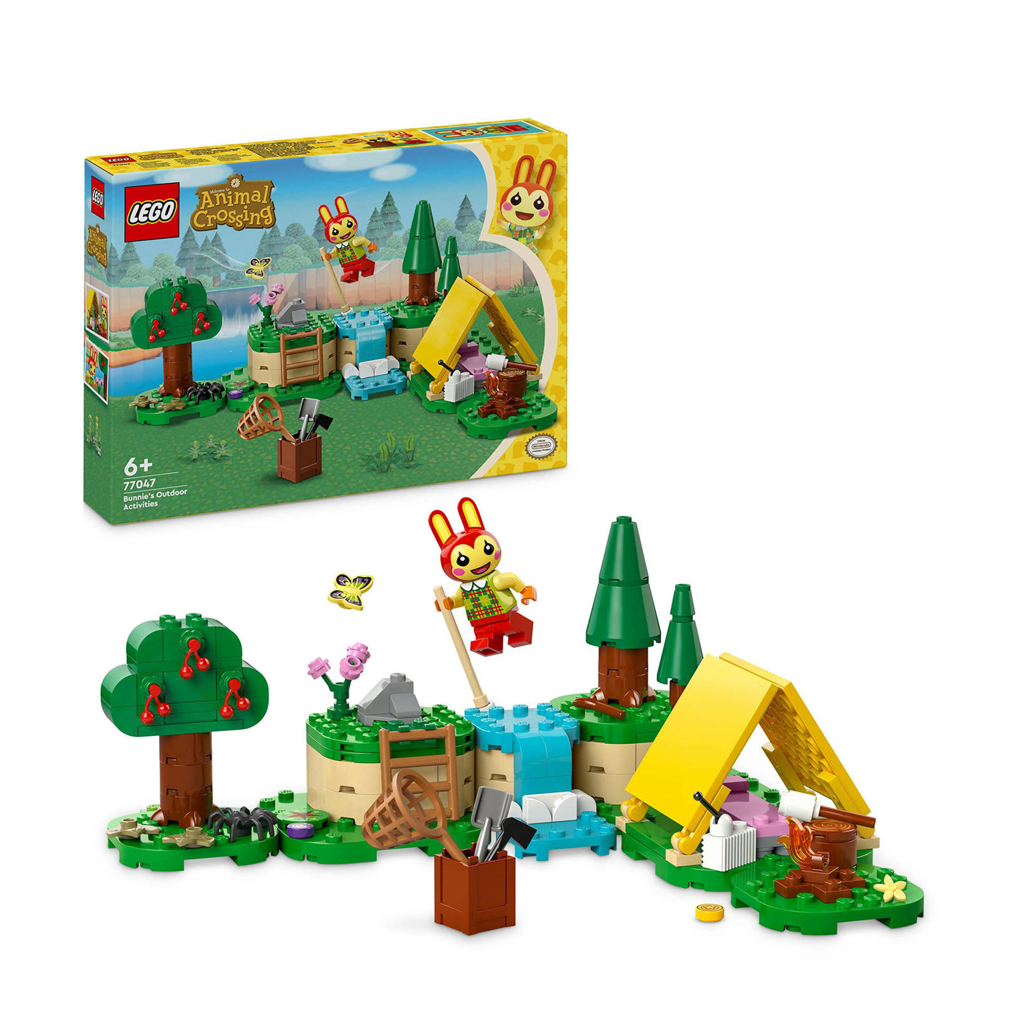 LEGO Animal Crossing Kamperen met Bunnie Bouwpakket met Speelgoed ...