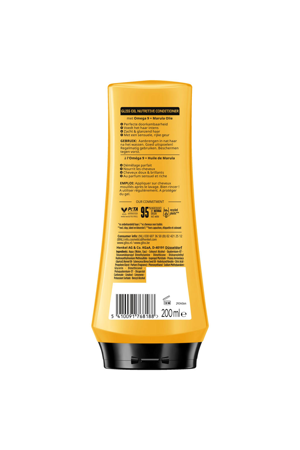 Gliss Kur Oil Nutritive conditioner - 6 stuks voordeelverpakking | wehkamp