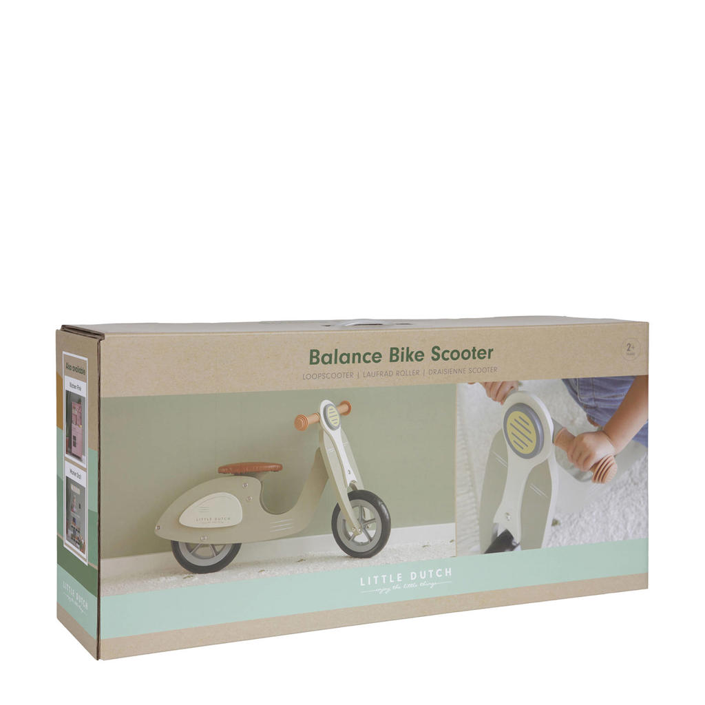 Little Dutch loopscooter olive | wehkamp