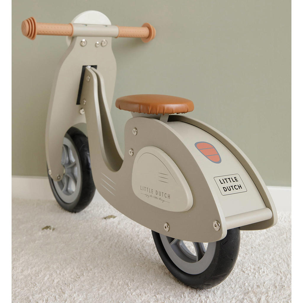 Little Dutch loopscooter olive | wehkamp