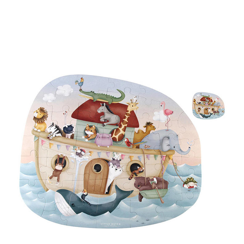 Little Dutch ark van noach vloerpuzzel 44 stukjes | wehkamp