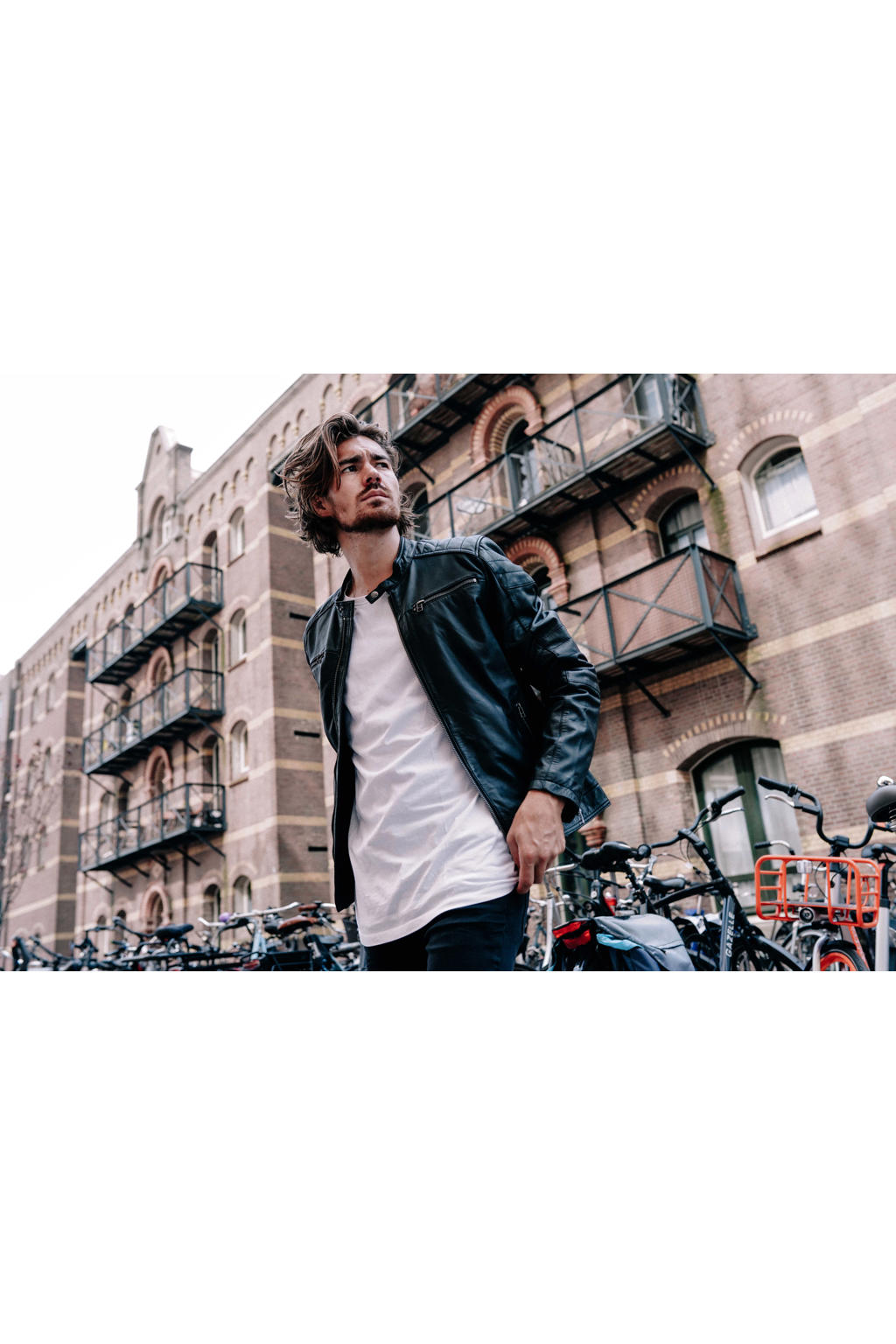 Goosecraft leren jas Jacket black | wehkamp