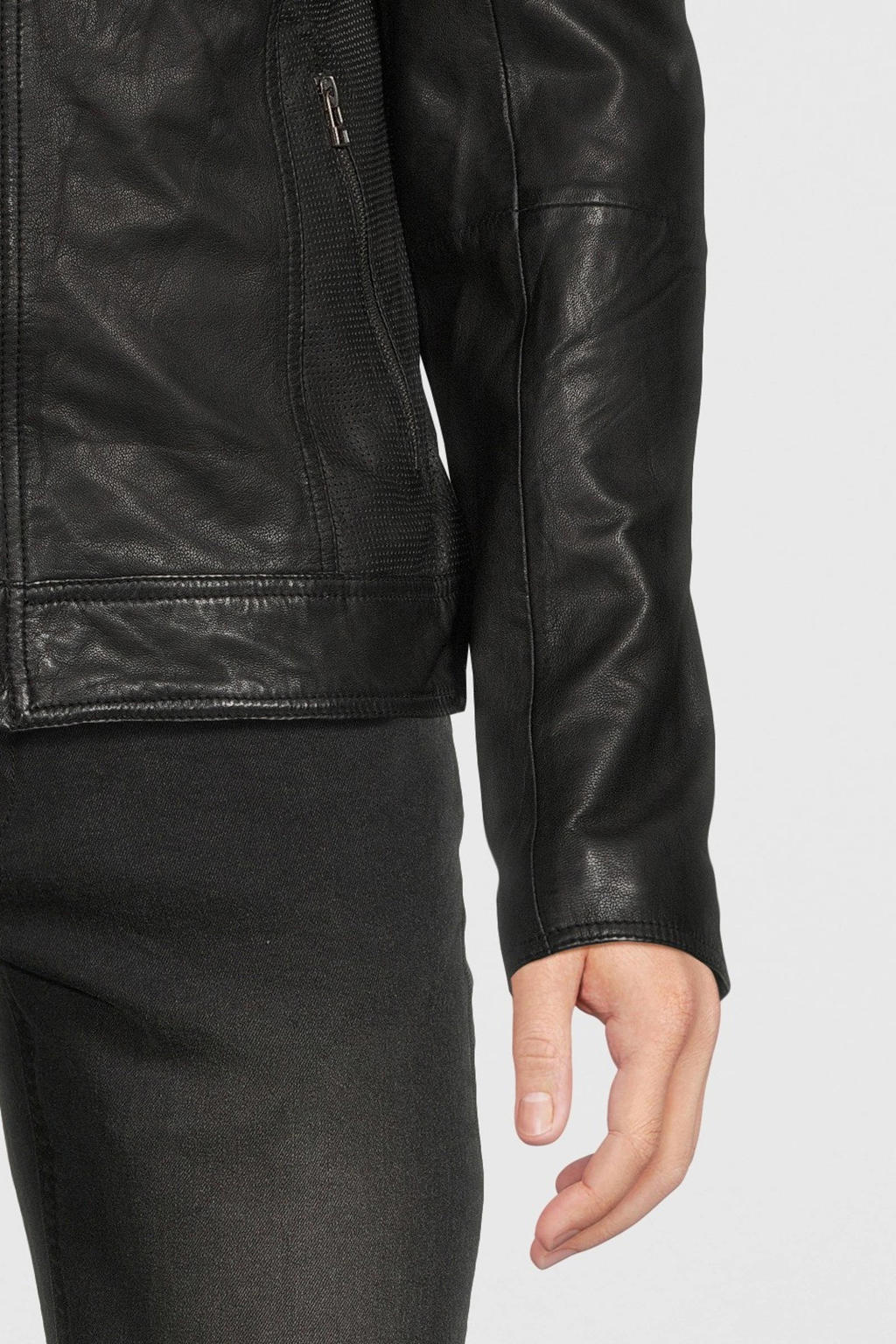 Goosecraft leren jas Biker919 black | wehkamp