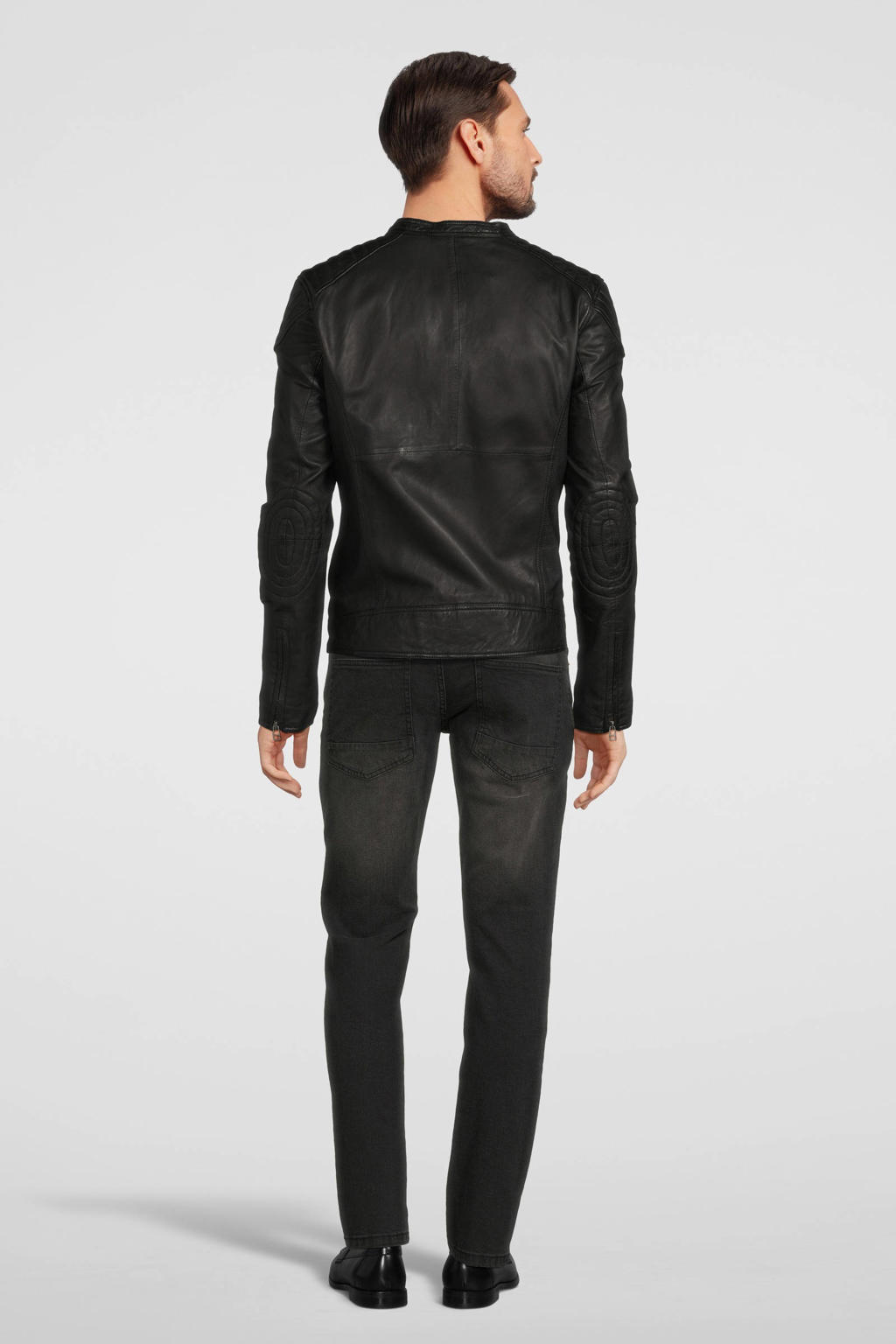 Goosecraft leren jas Biker919 black | wehkamp