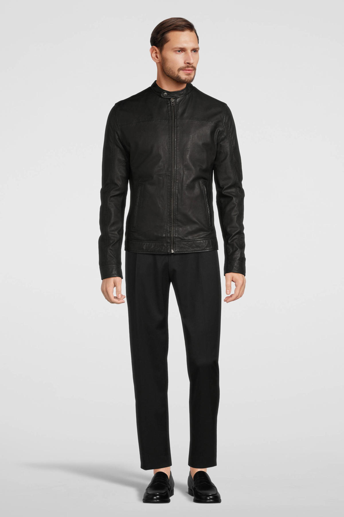 Goosecraft leren jas Gallery062 black | wehkamp