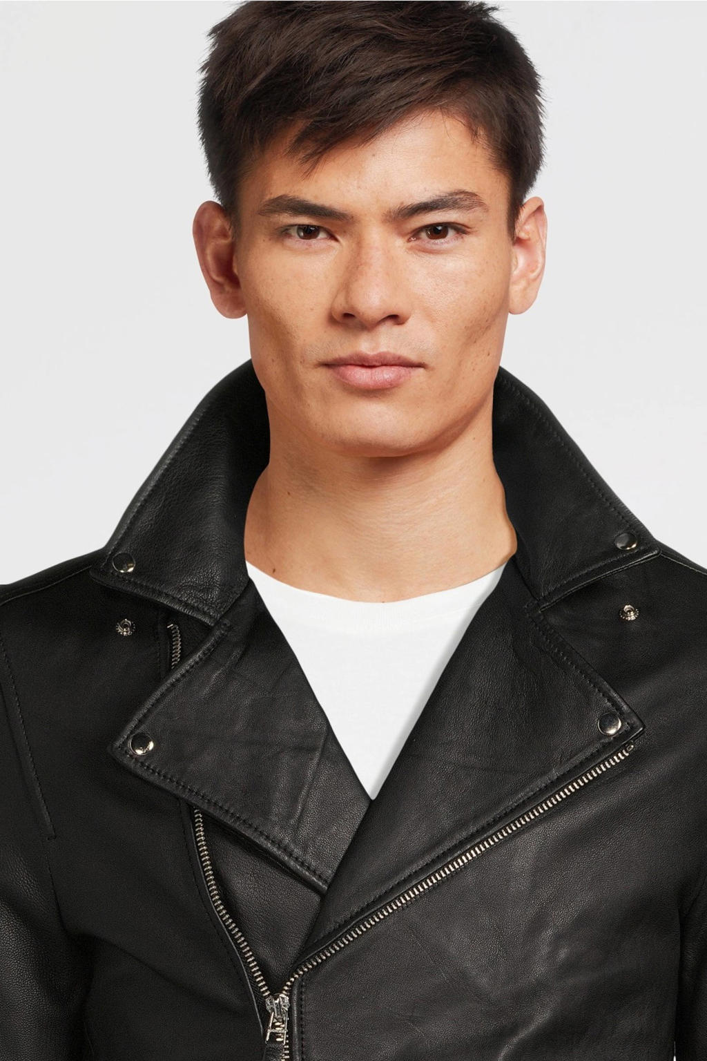 Goosecraft leren jack Mercury black | wehkamp