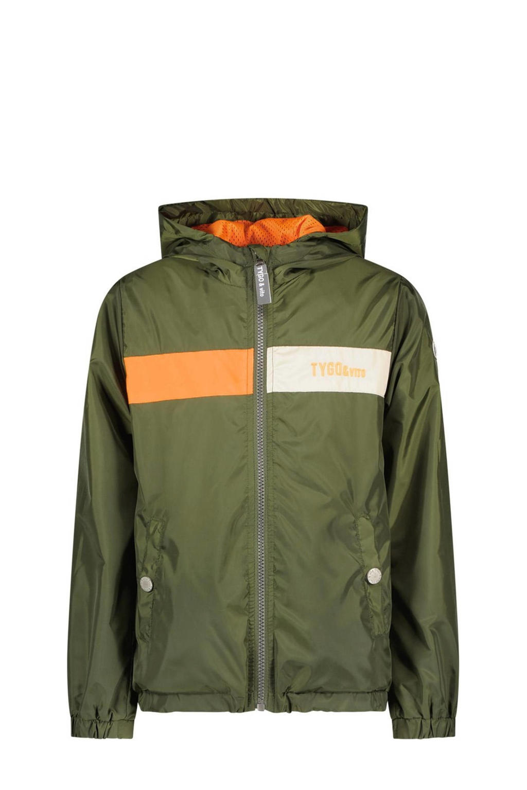 TYGO & vito zomerjas Jayro donkergroen/oranje/wit | wehkamp