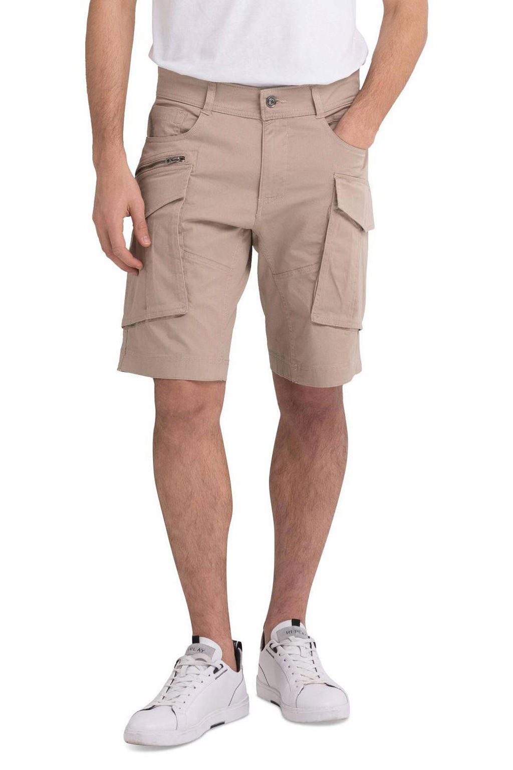 REPLAY regular fit cargo short JOE SHORT desert | wehkamp