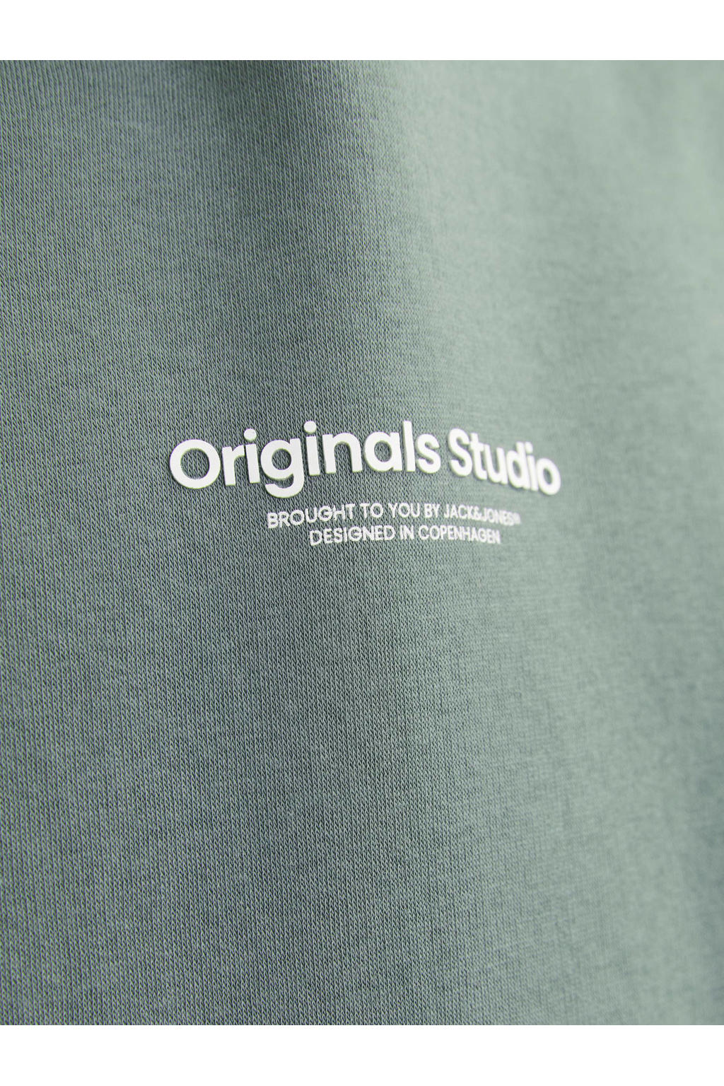 JACK & JONES JUNIOR hoodie JORVESTERBRO met tekst zachtgroen | wehkamp