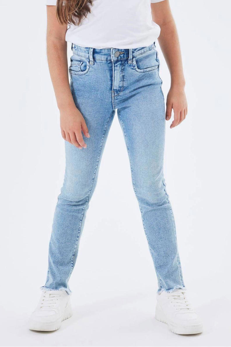 NAME IT KIDS skinny jeans NKFPOLLY light blue denim | wehkamp