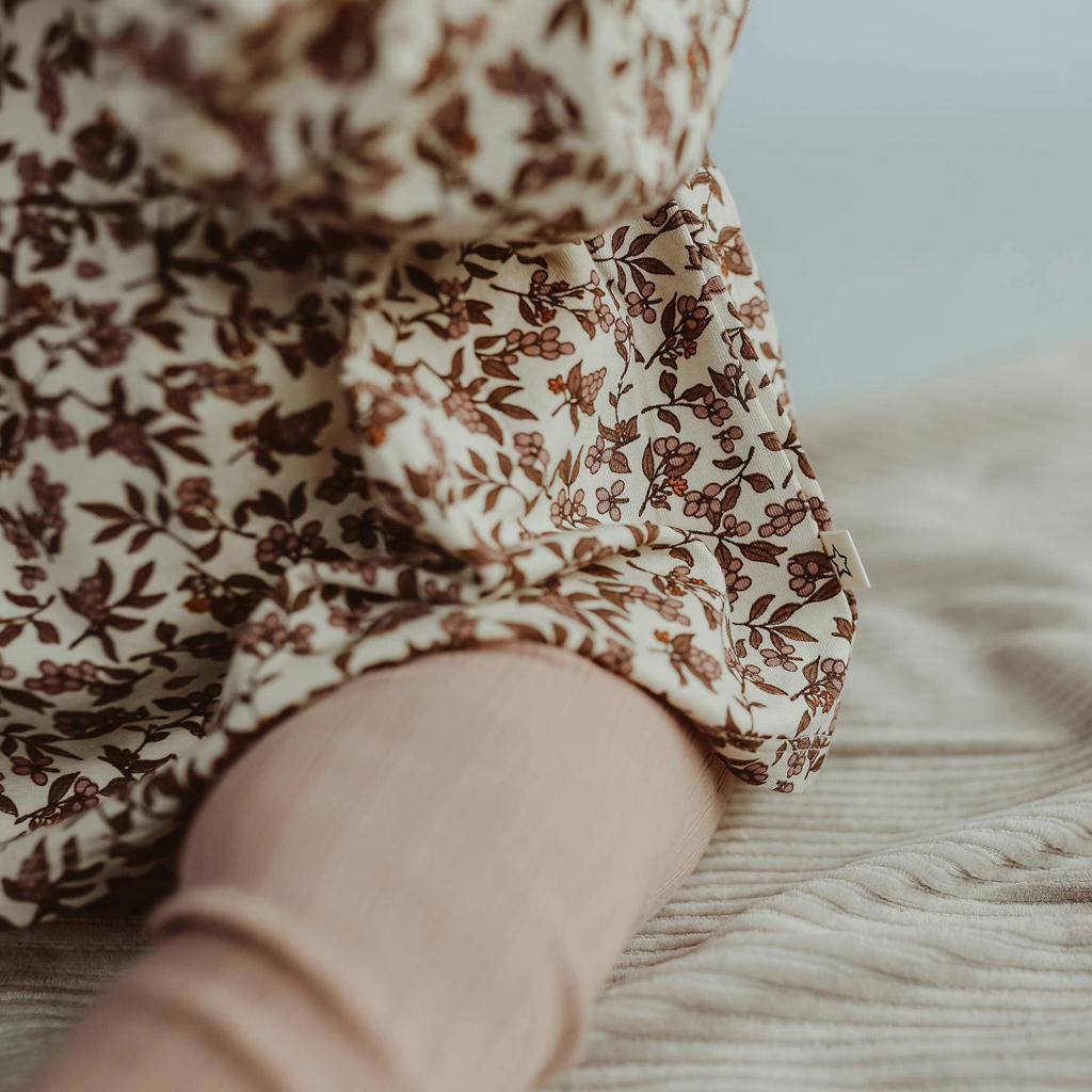 Your Wishes baby longsleeve Pera met fruitprint en ruches ecru/oudroze ...
