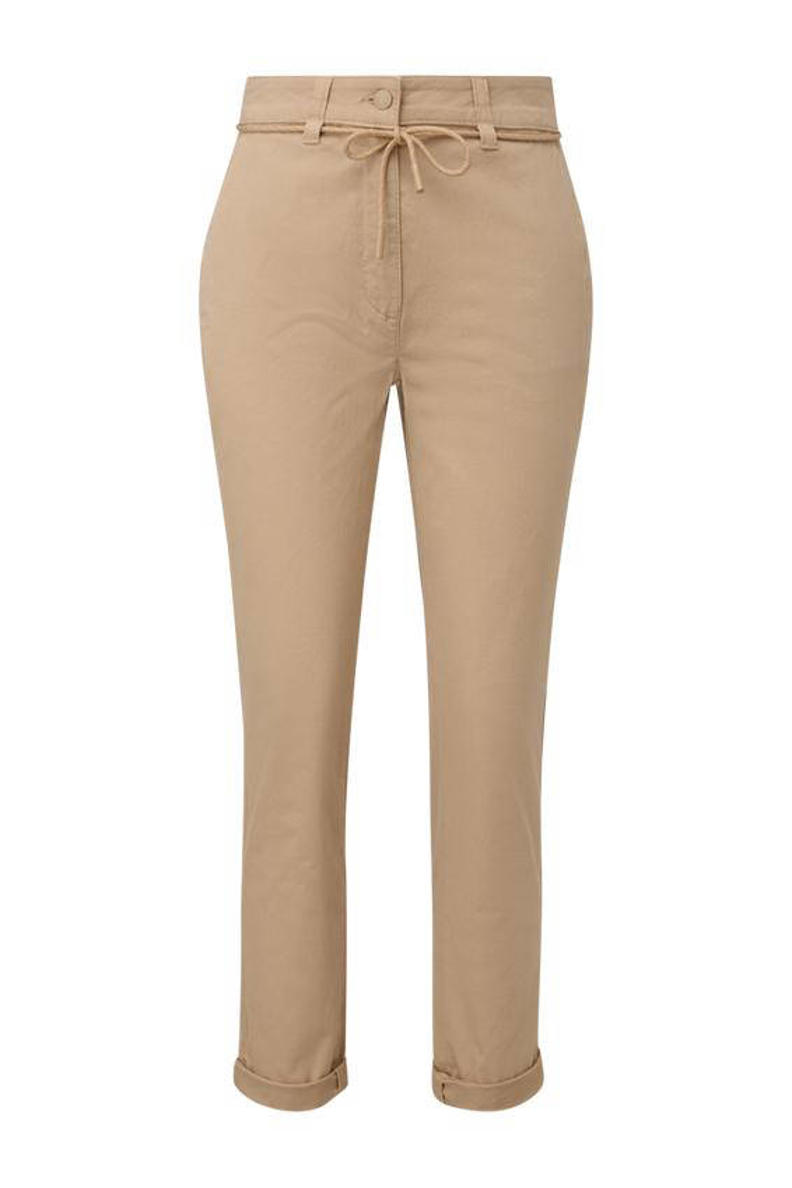 comma casual identity slim fit broek beige | wehkamp