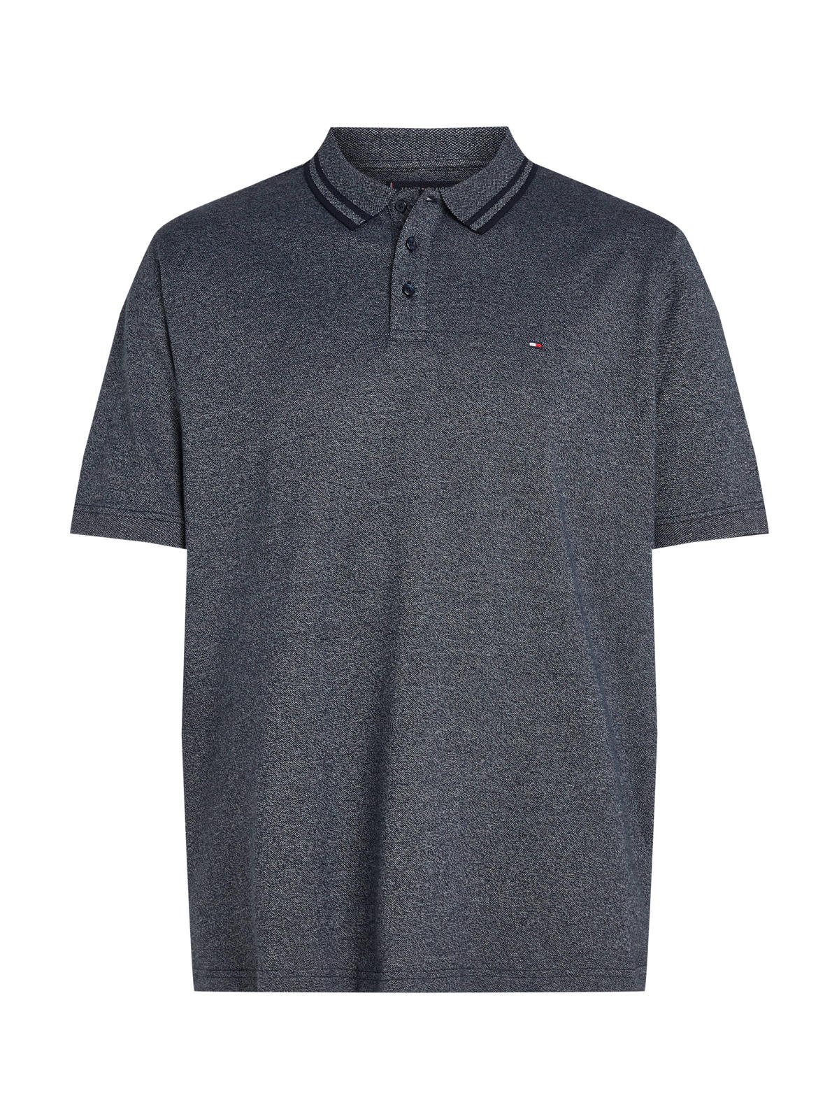 Tommy Hilfiger Big And Tall Gemêleerde Polo Plus Size Desert Sky Wehkamp
