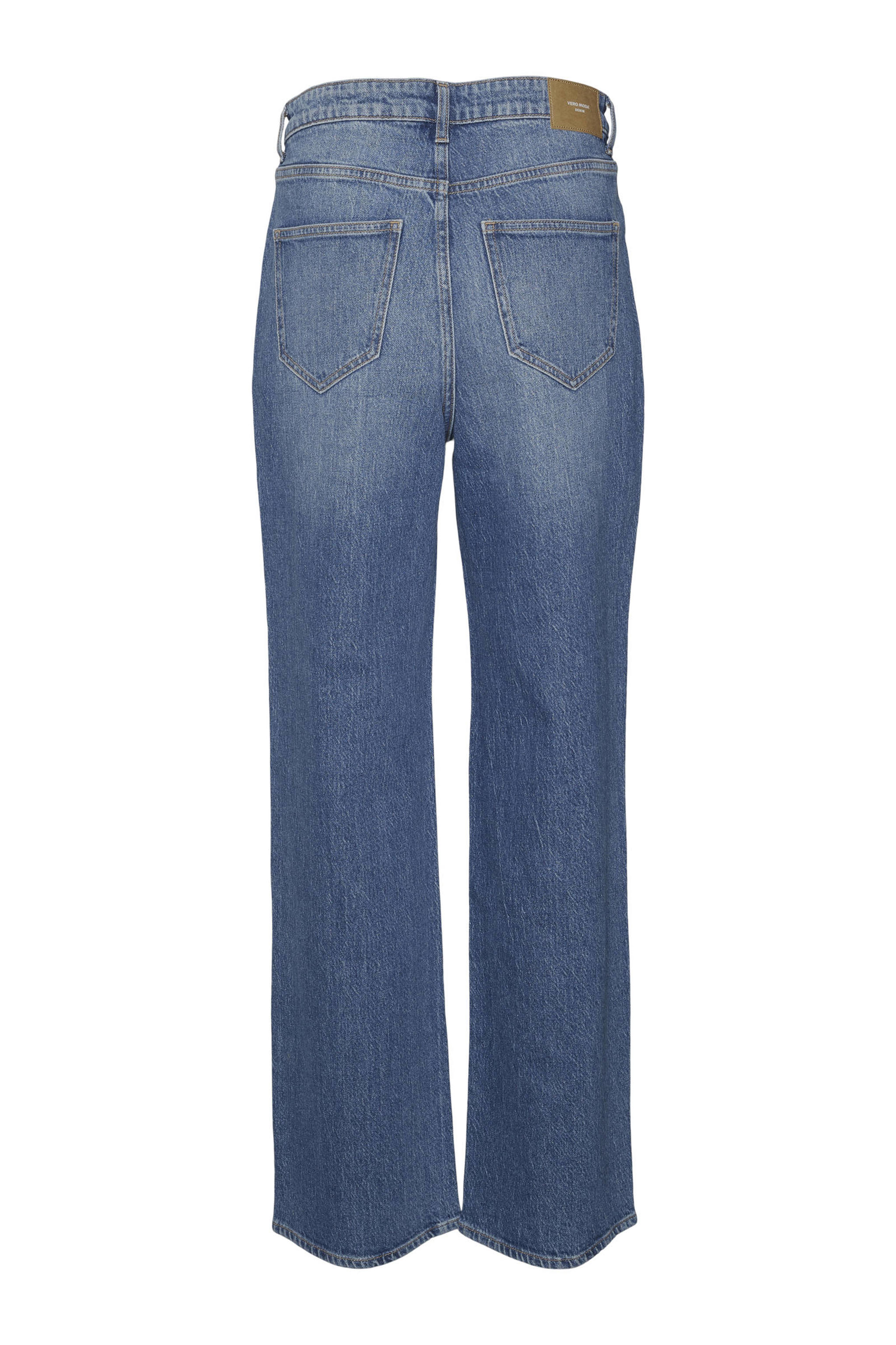 VERO MODA high waist wide leg jeans VMTESSA medium blue denim | wehkamp