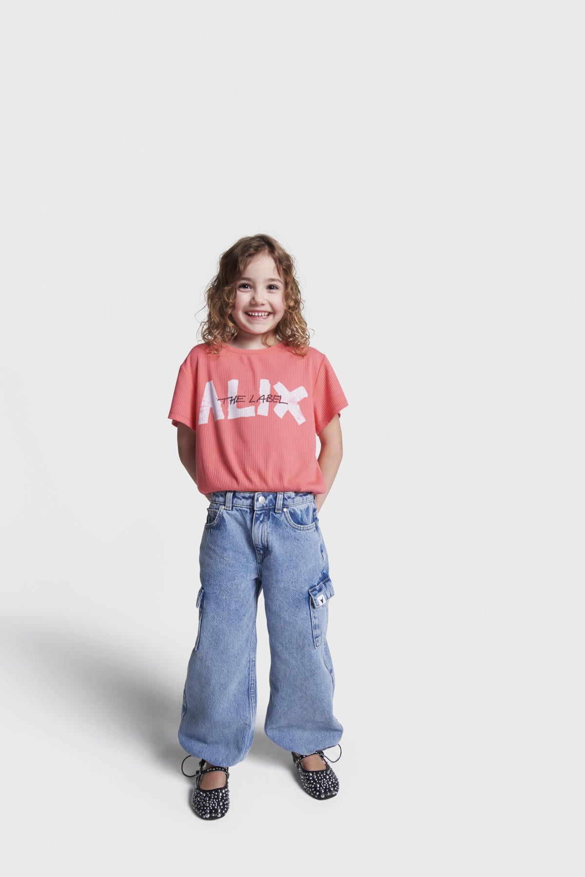 Alix Mini T-shirt met tekst koraalrood | wehkamp