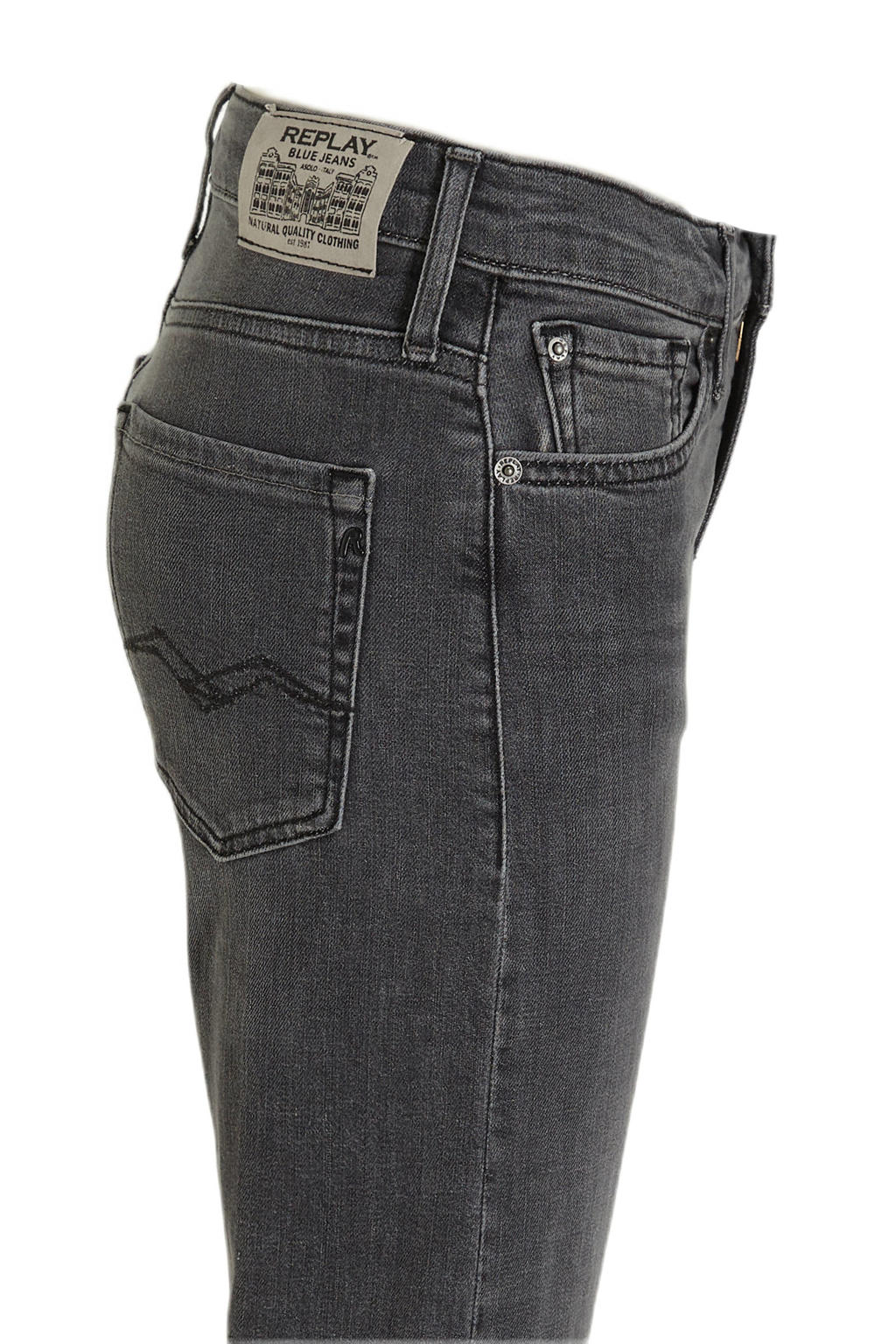 REPLAY skinny jeans black denim | wehkamp