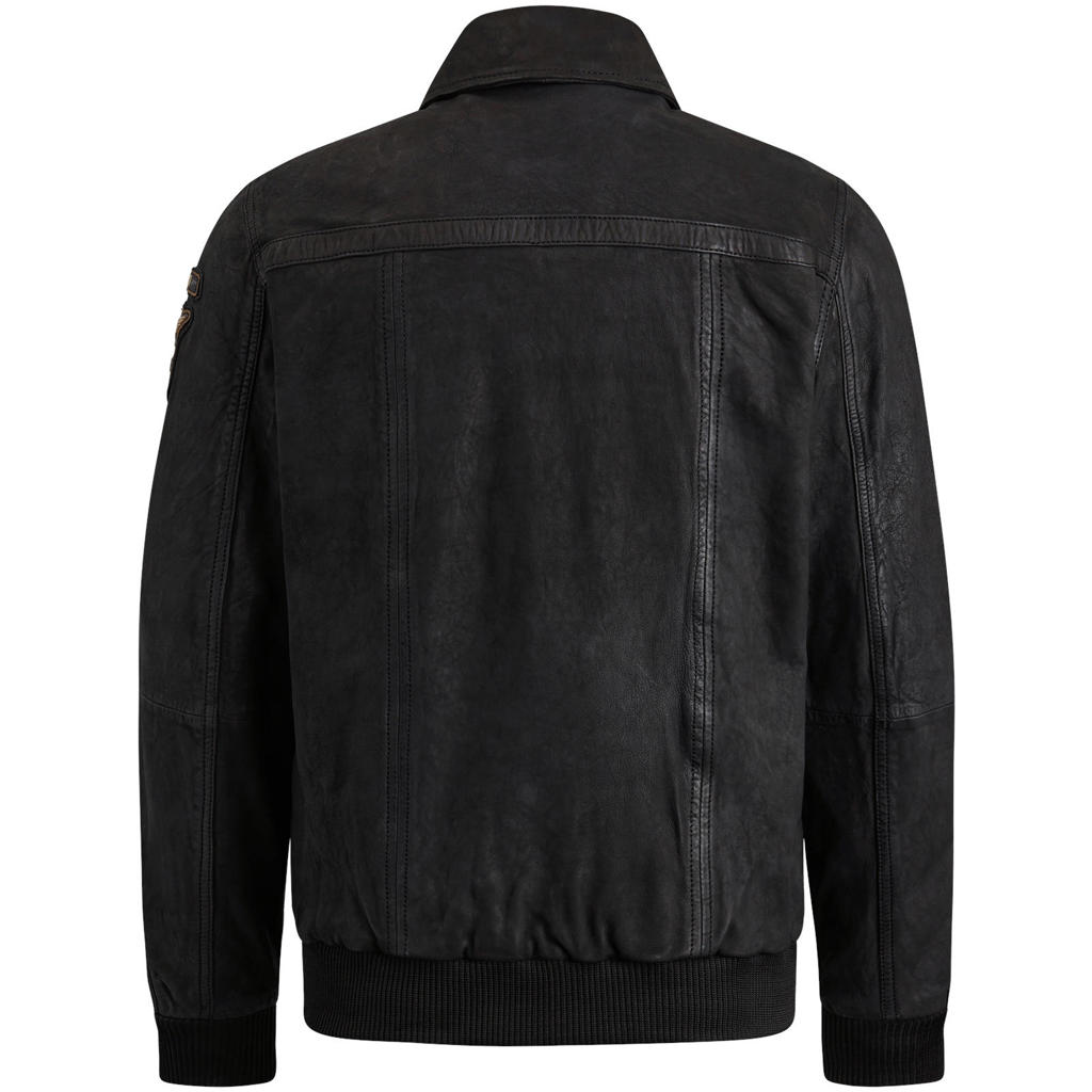 PME Legend leren jas SUMMER HUDSON met logo zwart | wehkamp