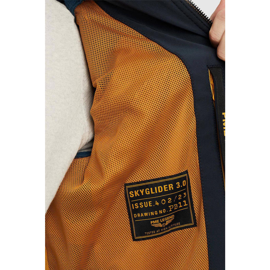 PME Legend softshell jas SKYGLIDER met logo donkerblauw | wehkamp