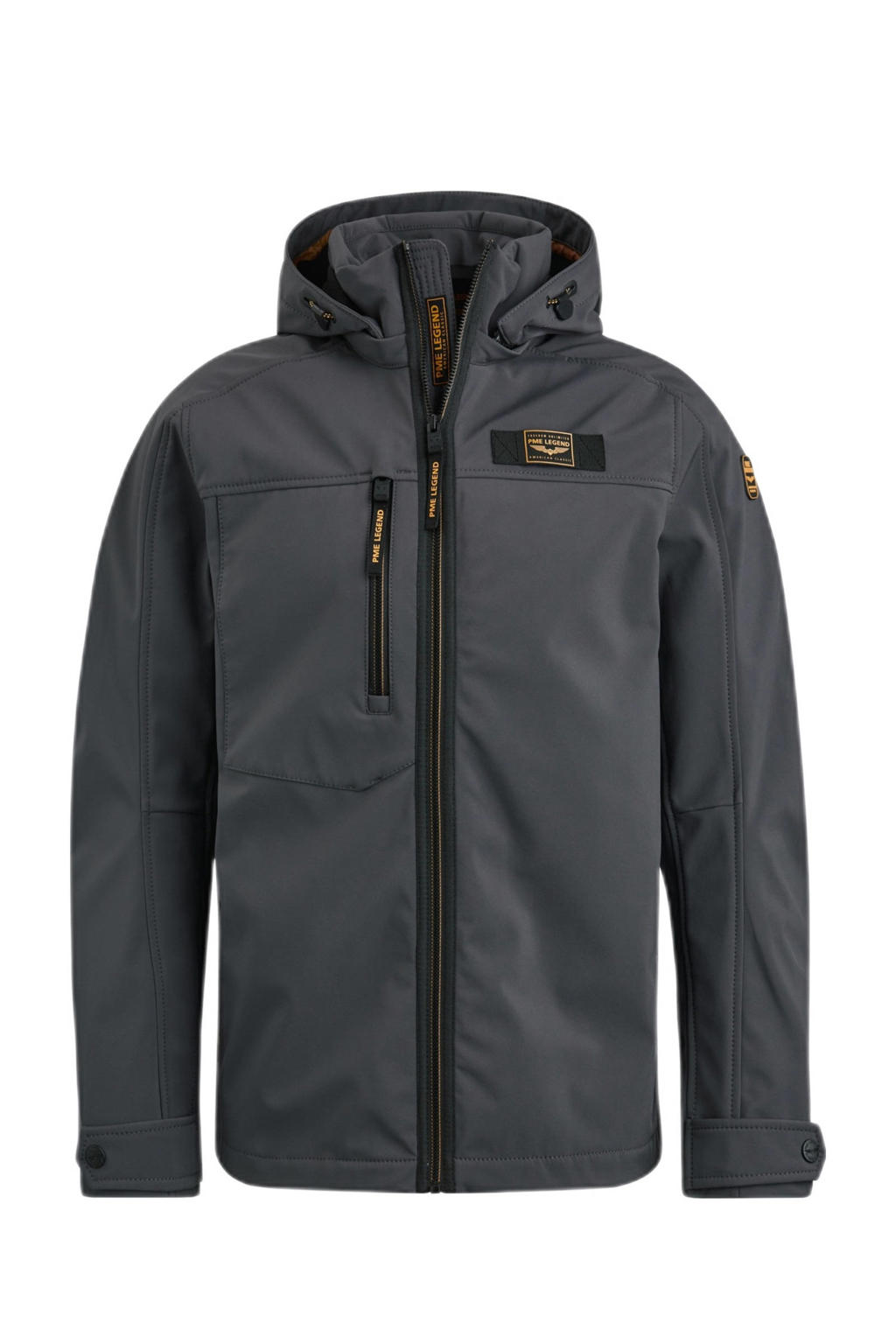 PME Legend softshell jas SUCCESSOR met logo grijs | wehkamp
