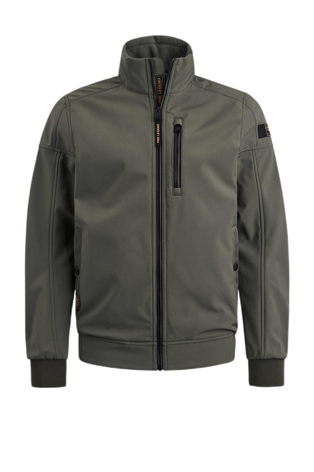 PME Legend softshell jas SKYGLIDER met logo groen | wehkamp