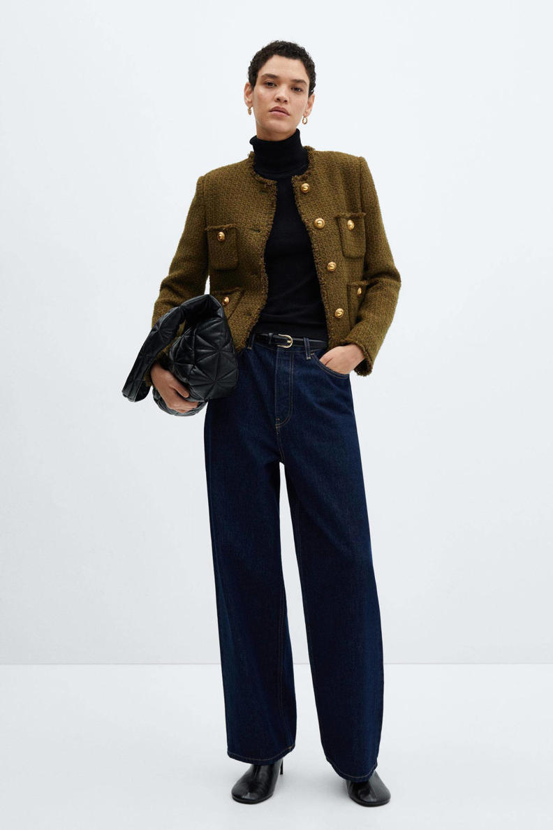 Mango tweed jasje groen kopen? | Morgen in huis | wehkamp