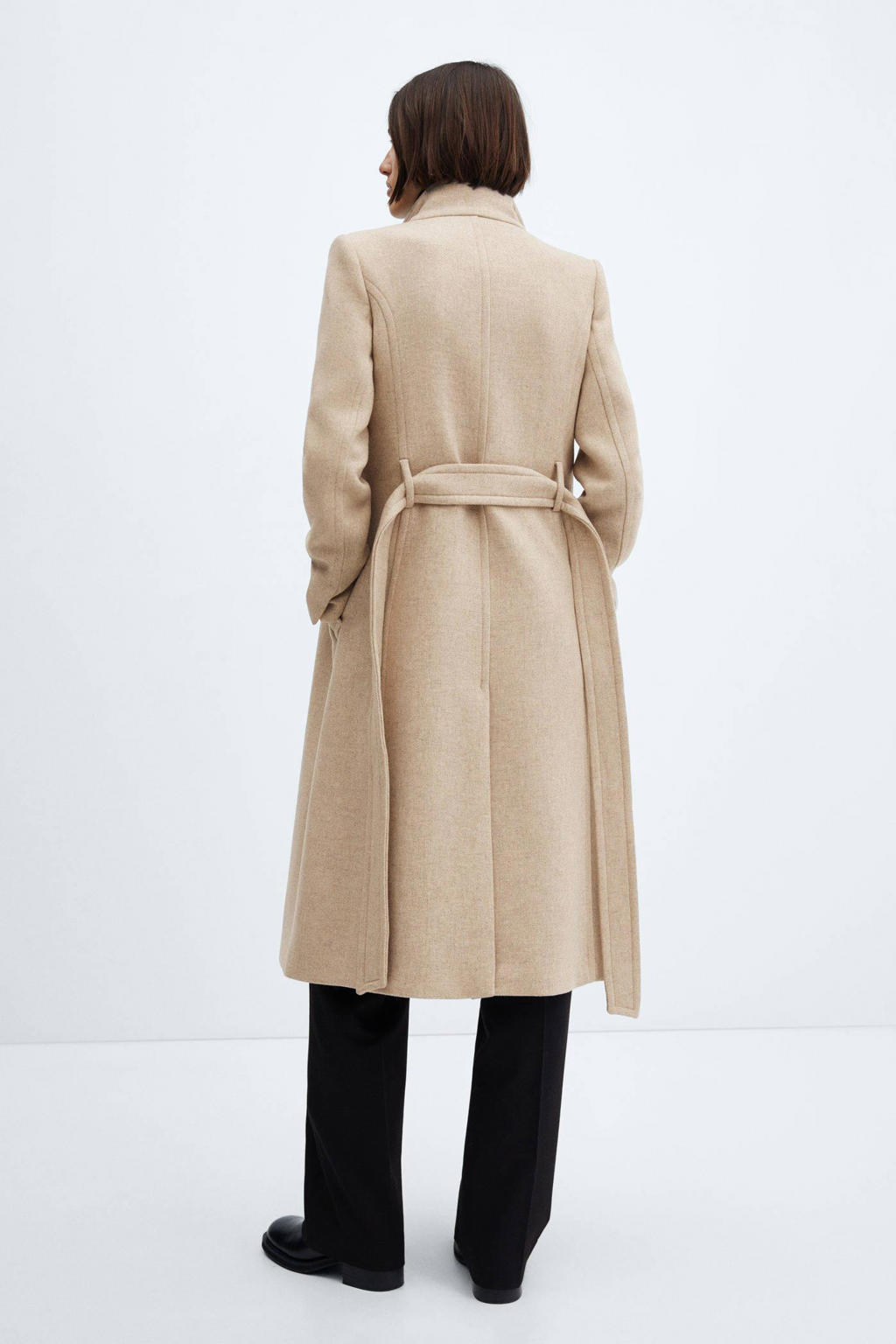 Mango wollen jas beige kopen? | Morgen in huis | wehkamp