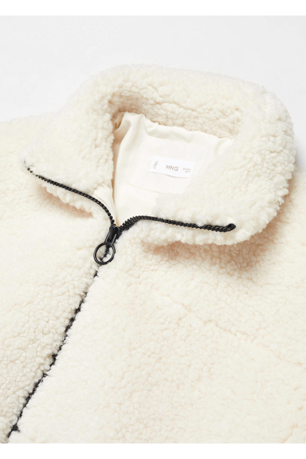 Mango Kids teddy tussenjas offwhite | wehkamp