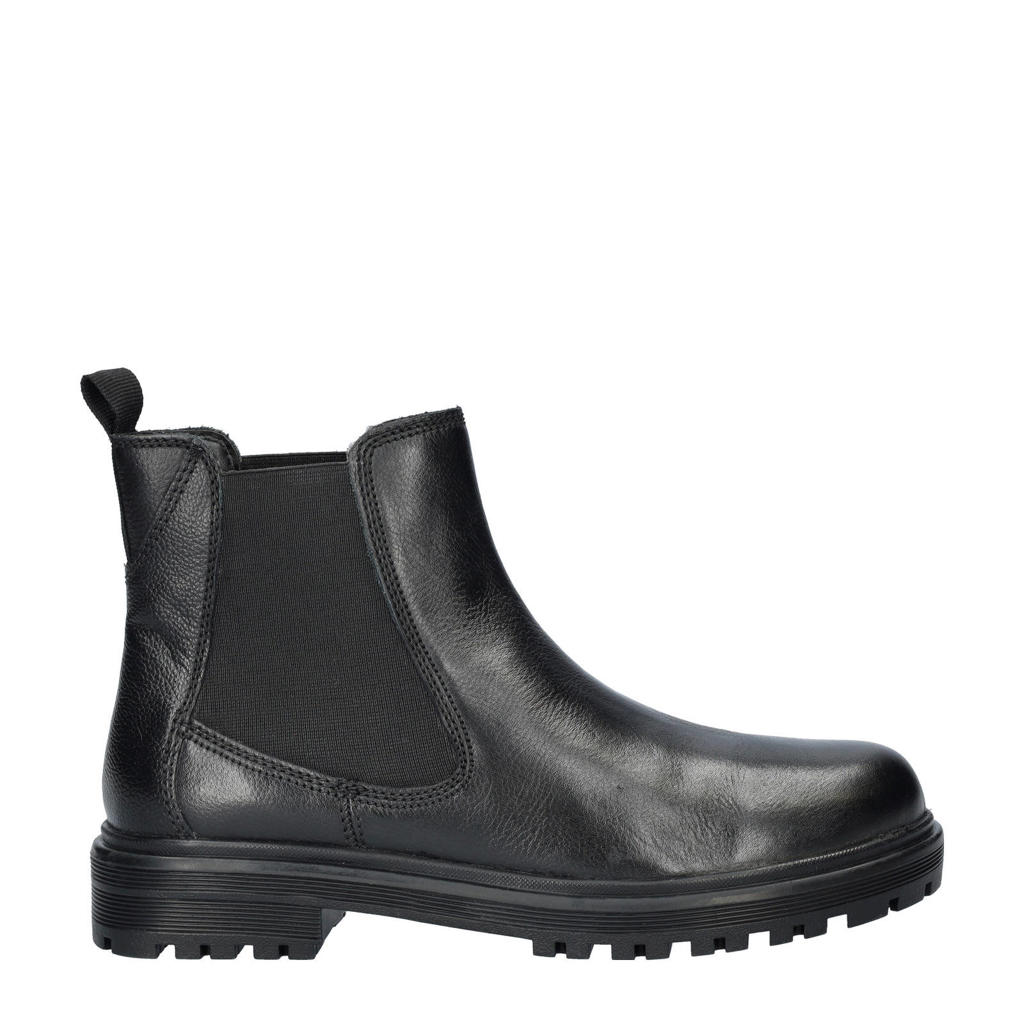 Cafe Moda leren chelsea boots zwart | wehkamp
