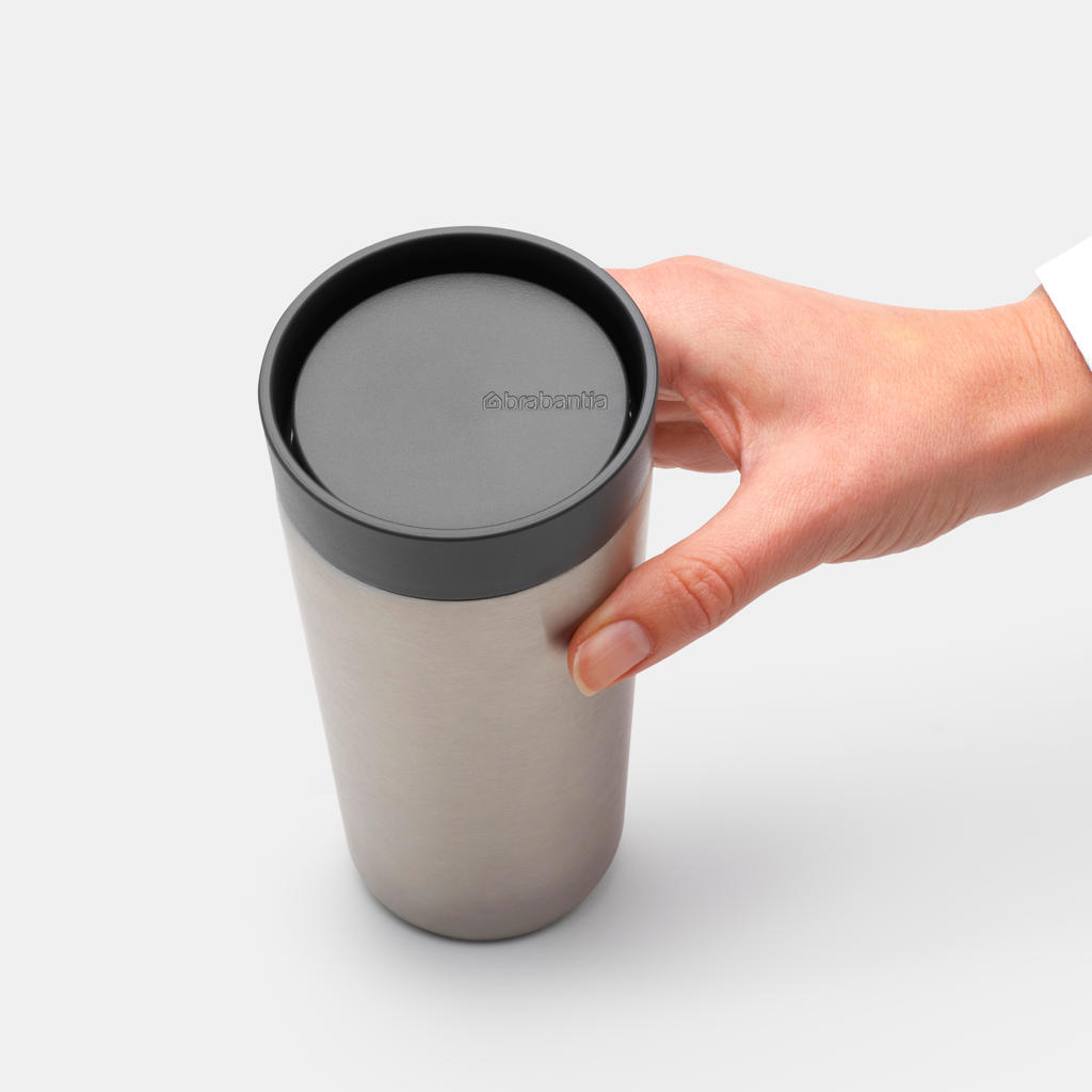 Brabantia Make & Take thermosbeker 0,36 liter - Dark Grey | wehkamp