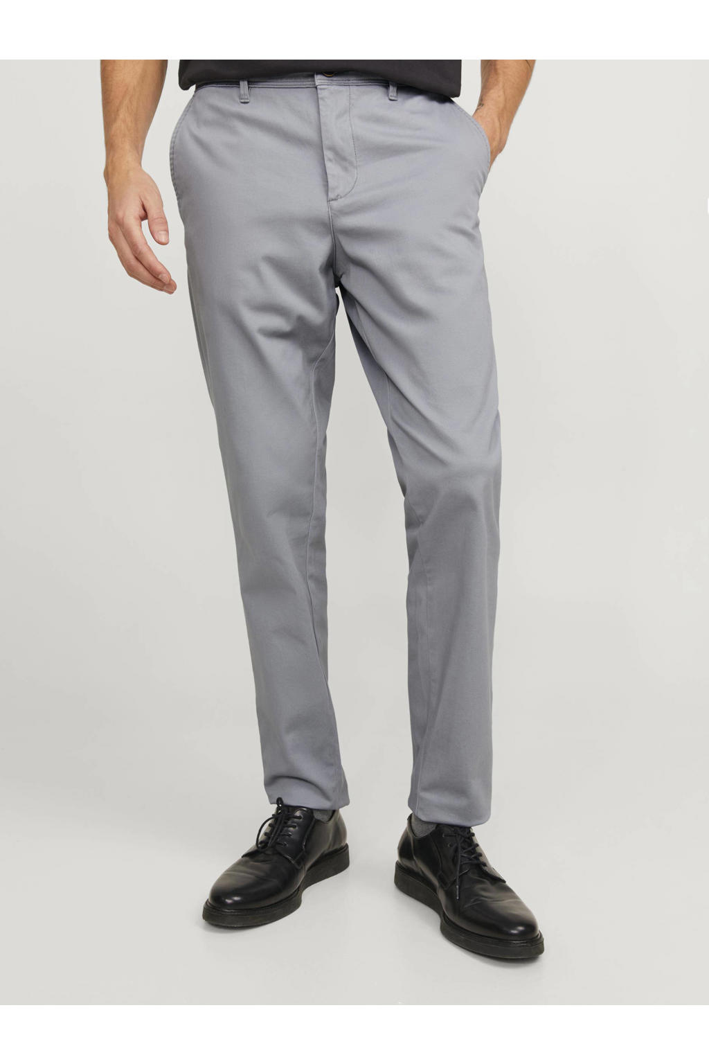 JACK & JONES PANTS STUDIO slim fit chino JPSTMARCO ultimate grey | wehkamp