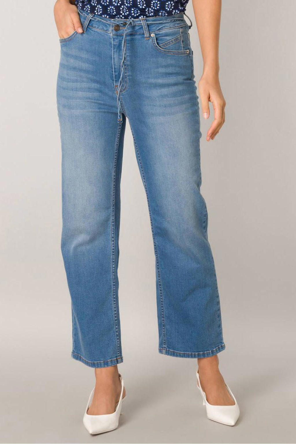 Yest straight jeans dark stone wash denim | wehkamp