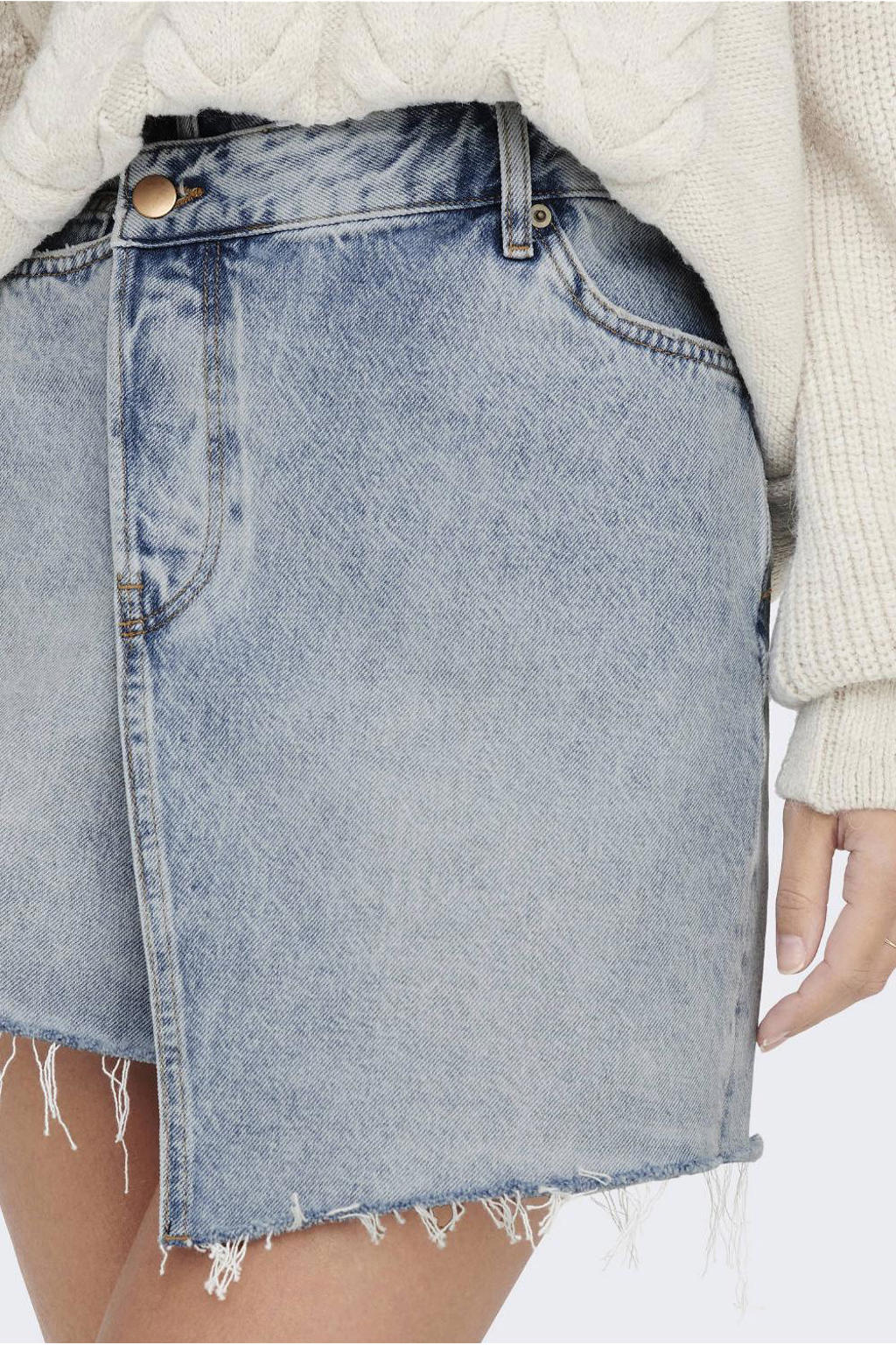 ONLY rok ONLKAT light blue denim | wehkamp