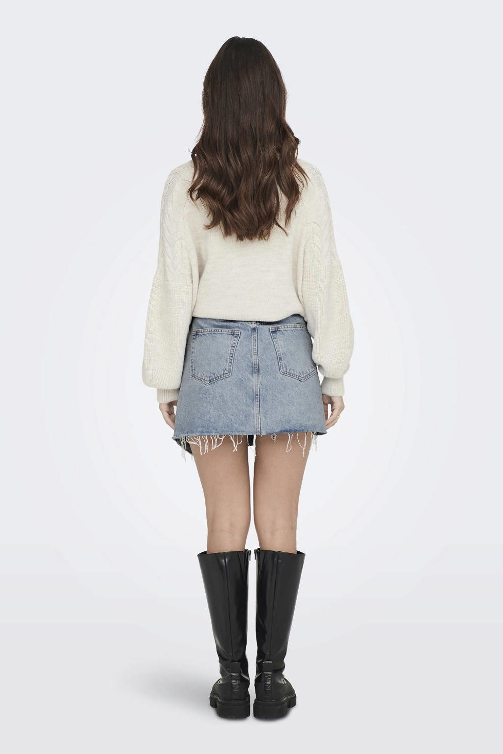 ONLY rok ONLKAT light blue denim | wehkamp