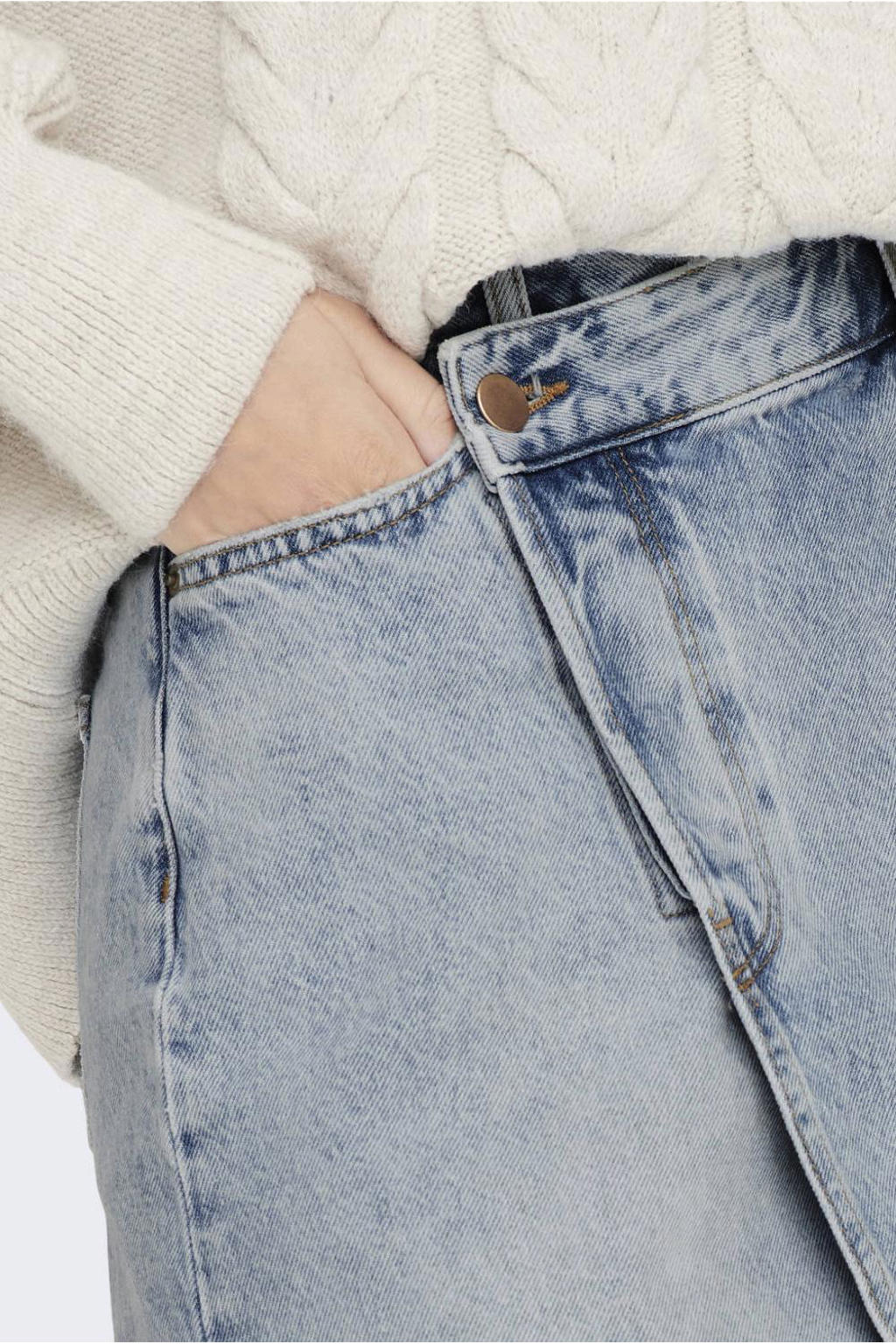 ONLY rok ONLKAT light blue denim | wehkamp