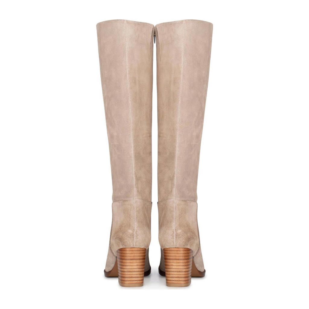PS Poelman Fleur suède laarzen beige | wehkamp