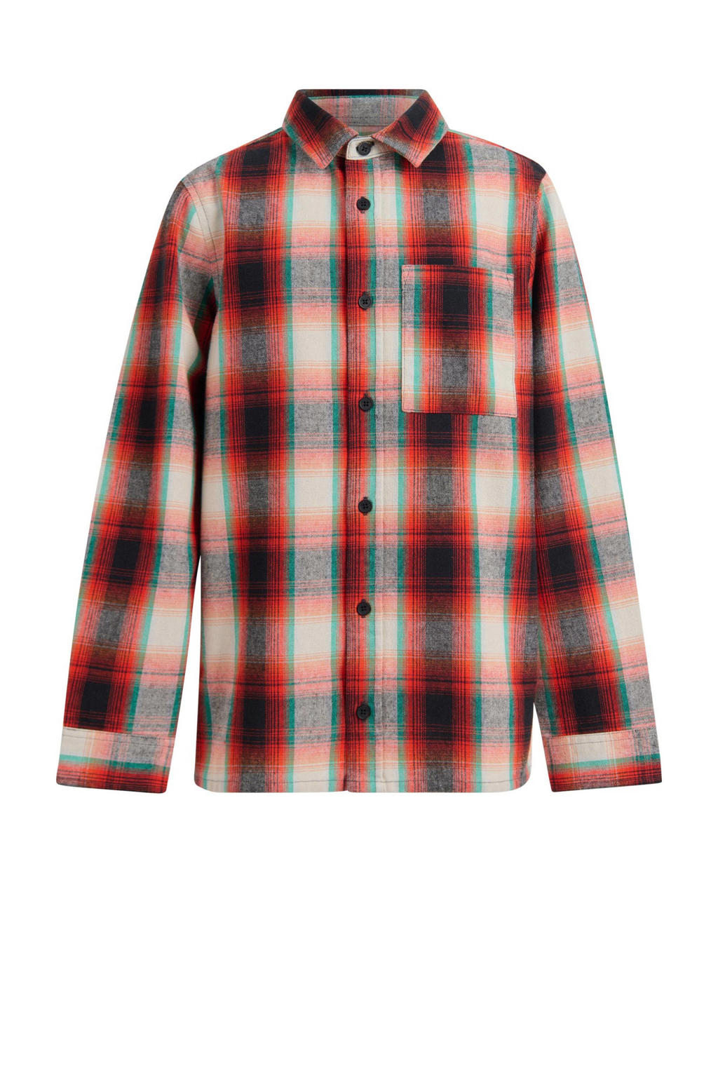 Shoeby geruit overhemd rood/wit/zwart | wehkamp